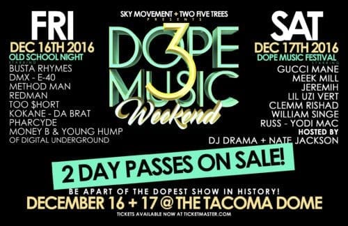 5 Reasons To Go To Dope Music Festival 3 in Tacoma