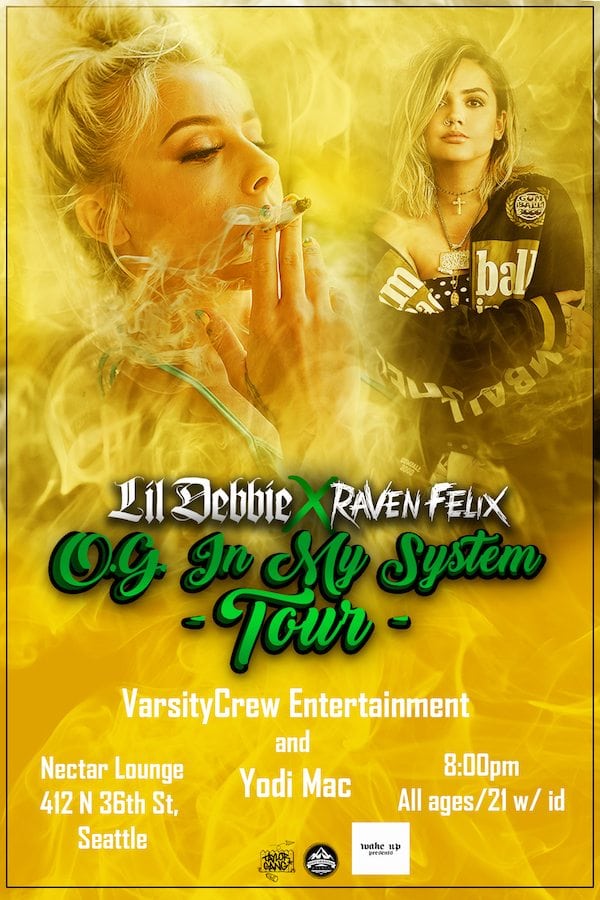 Lil Debbie Headed To Nectar Lounge With Raven Felix, Bad Yoshi, and ...