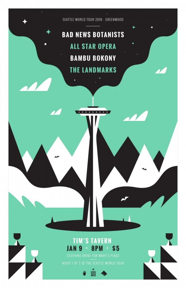 The Landmarks Perform Live At Tim's Tavern For The Seattle World Tour