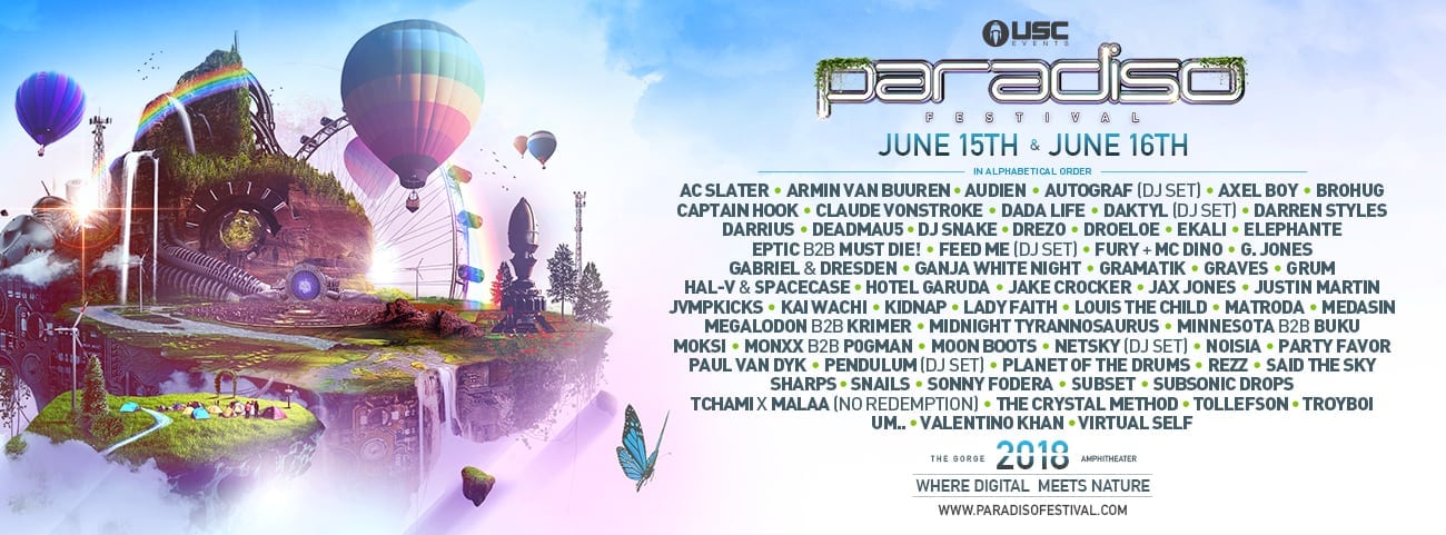 Paradiso 2018 Trance Artists You Cannot Miss At The Gorge