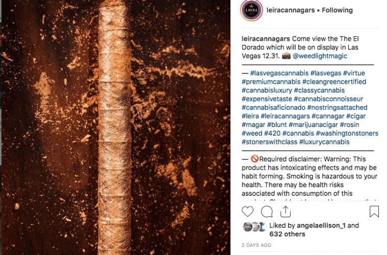 Gold Cannabis Cigar Sells For $11,000 At Nuwu in Las Vegas