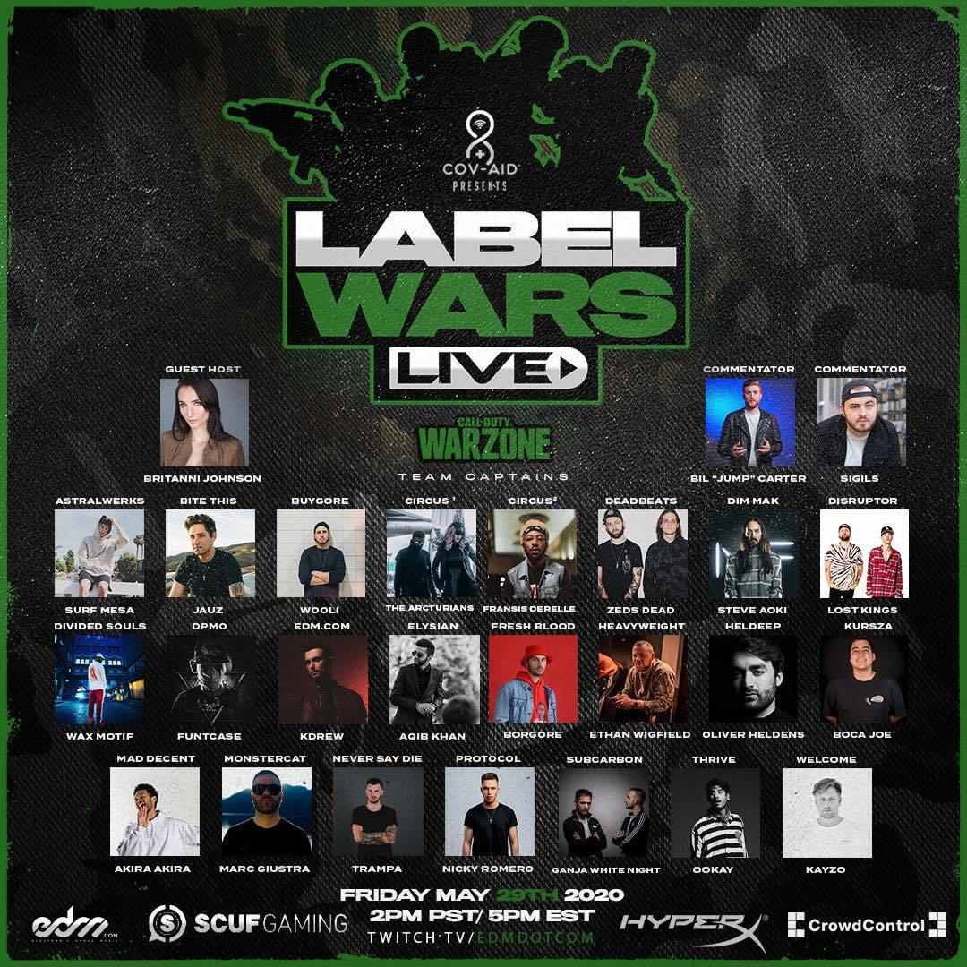 Major EDM Artists Are Streaming Call of Duty: Warzone With Label Wars ...