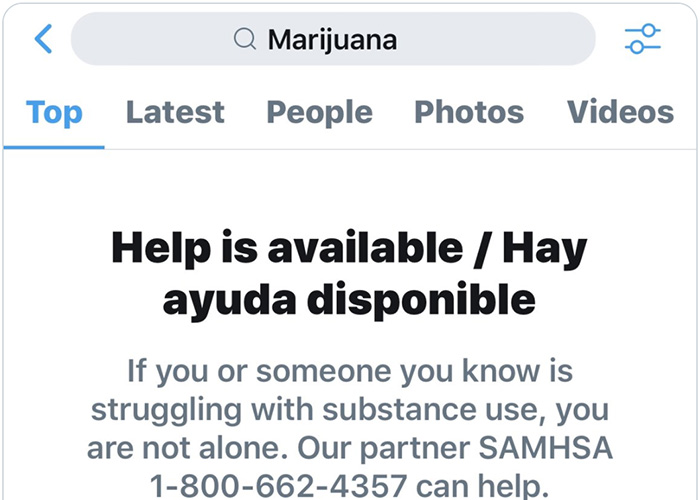 Twitter's New Marijuana Warning Prompts Backlash | Respect My Region