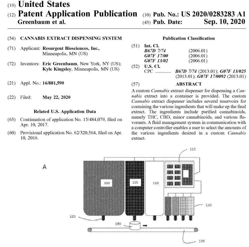 Patent Pending on "Freestyle" Cannabis Extract Dispenser - RMR