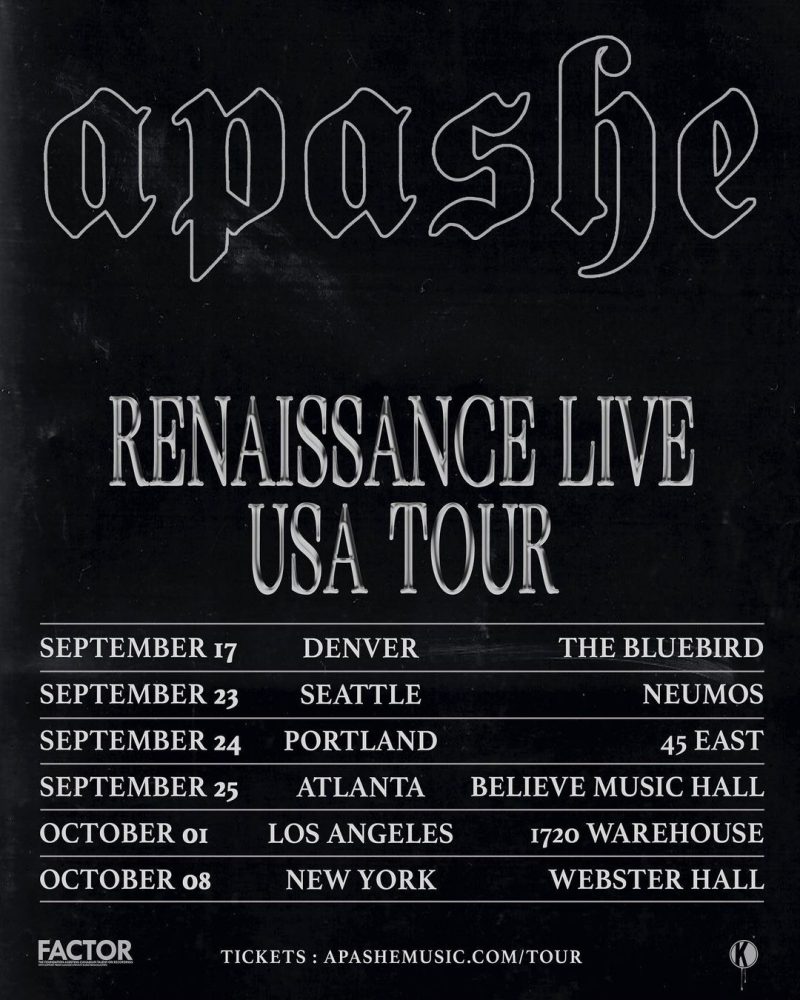 Apashe Drops New Track Alongside US Tour Announcement | RMR
