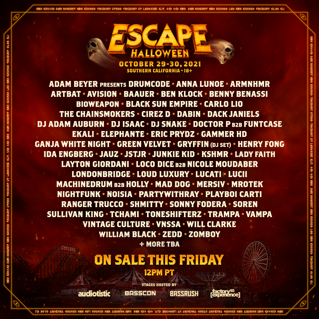 Escape Halloween 2021 Spine-Chilling Lineup | Where to Buy Tickets