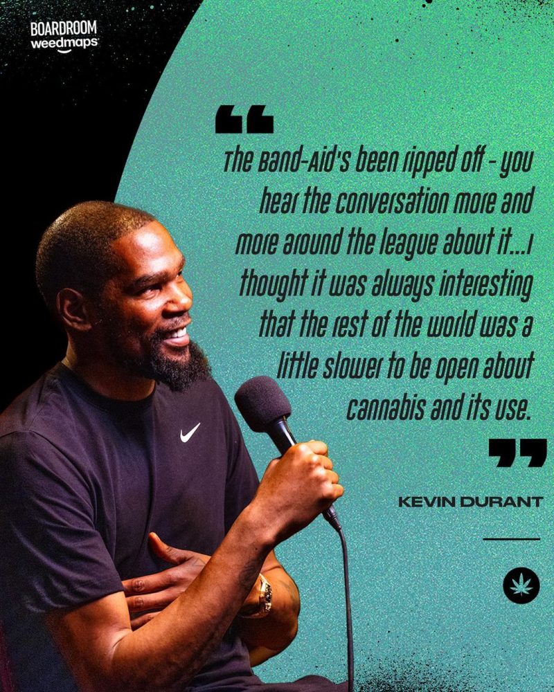 Kevin Durant Partners With Weedmaps in New Boardroom Project to ...