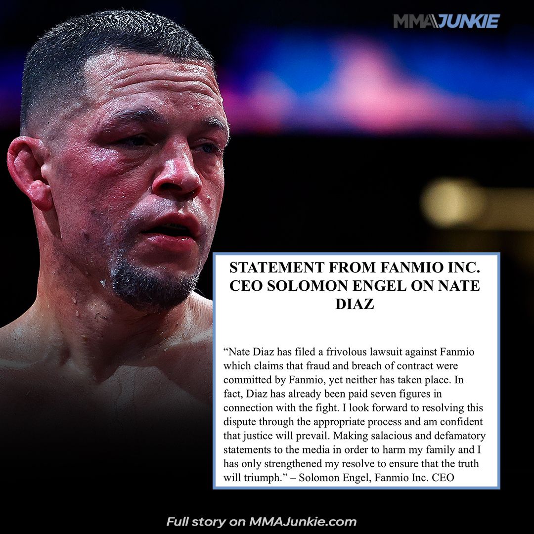Nate Diaz Files $9 Million Dollar Lawsuit Against Fanmio After Boxing ...